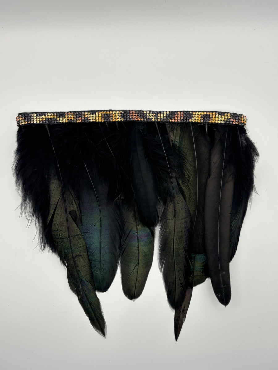 Black Animal Print Feather Necklace – The Creative Groomer